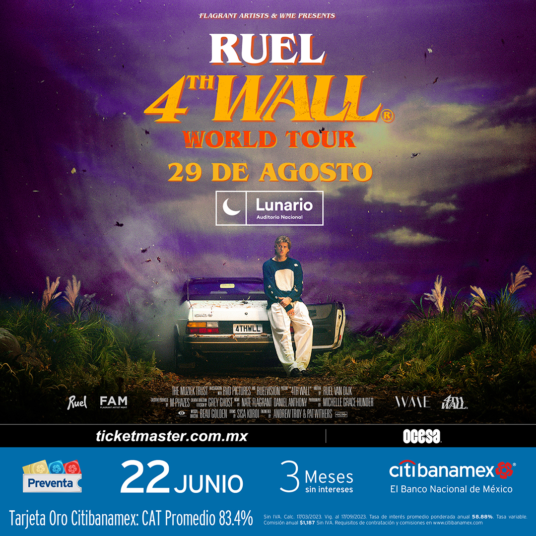 RUEL presentará su álbum debut “4TH WALL” en la CDMX - Mundo Indie Mx