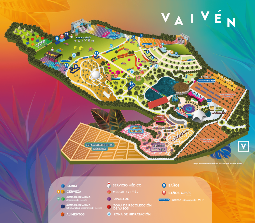 Conoce el Mapa Oficial de Vaivén 2024 - Mundo Indie Mx