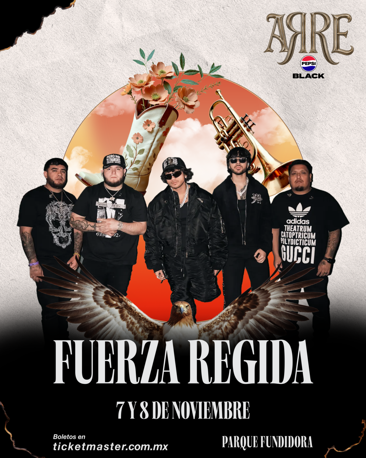 Fuerza Regida encabeza el ARRE PEPSI BLACK 2025 - Mundo Indie Mx