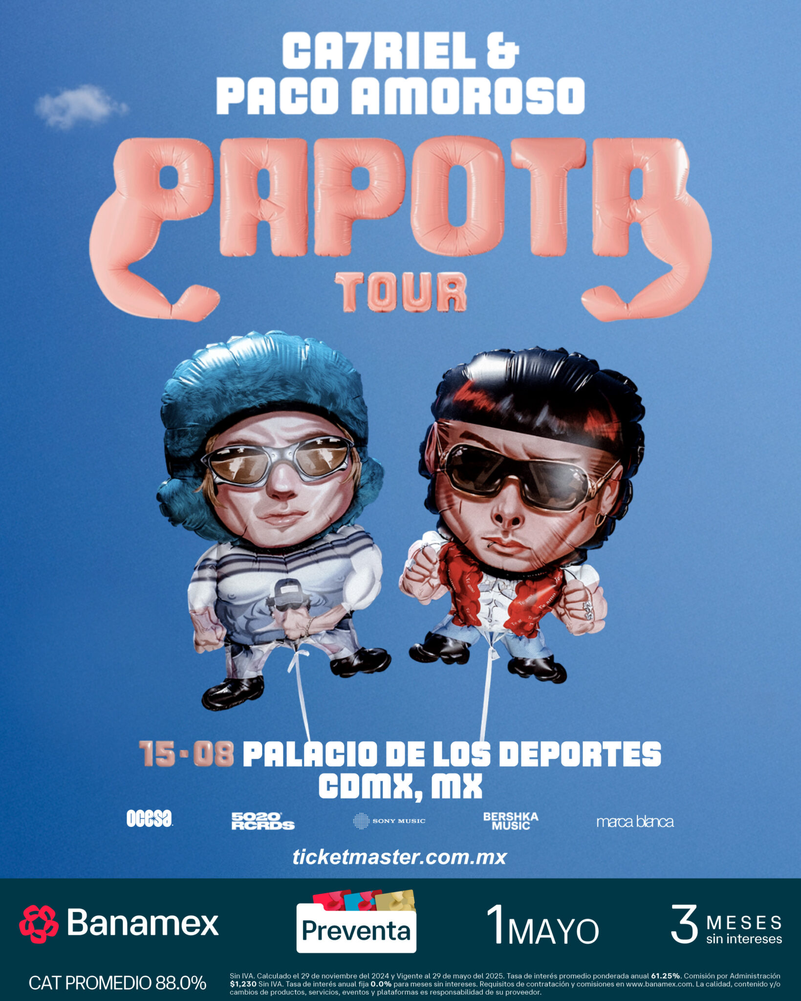 CA7RIEL y Paco Amoroso tendrá su show más grande en México en el ...