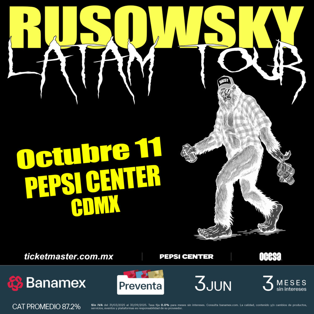 Rusowsky conquistará el Pepsi Center de la CDMX - Mundo Indie Mx